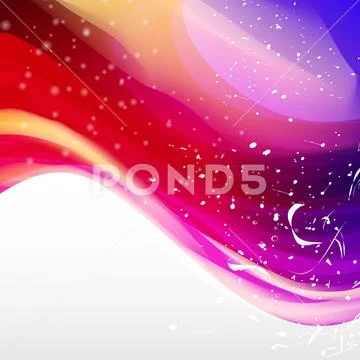 Vector minimal curve liquid spark wave background with space for text ...