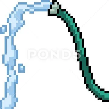 Vector pixel art pour water: Graphic #120447285