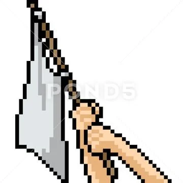 Vector pixel art white flag ~ Clip Art ~ Download #120332943