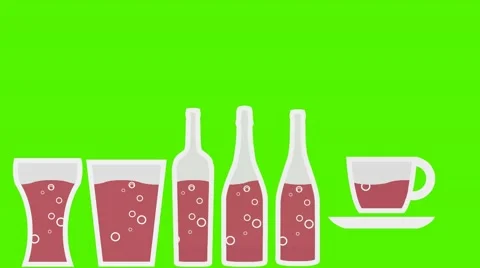 Vector Pouring Drinks - Animation - Han... | Stock Video | Pond5