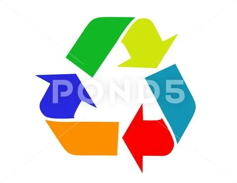 Vector recycle signs: Royalty Free Illustration #121074994
