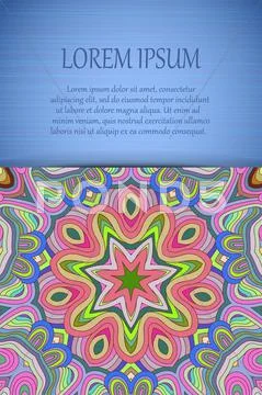 Vector retro greeting card layout design. Illustration #63540764