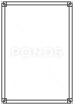 Vector retro page border Stock Illustration ~ #93600856