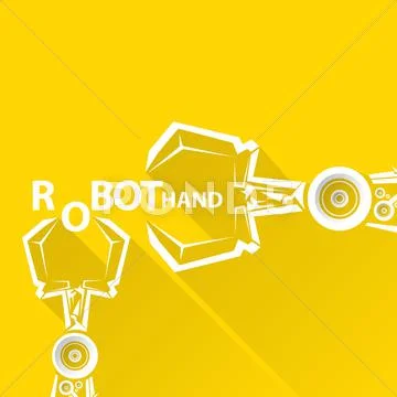Vector robotic arm symbol. robot hand: Royalty Free #52160738