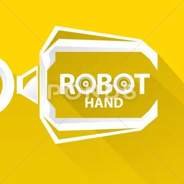 Vector robotic arm symbol. robot hand Illustration #61615372
