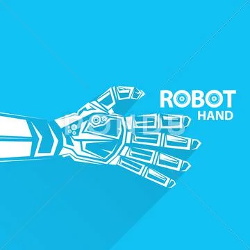 Vector robotic arm symbol. robot hand ~ Clip Art #66469215