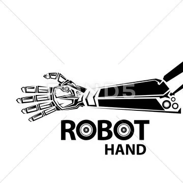 Vector robotic arm symbol. robot hand ~ Clip Art #68611231