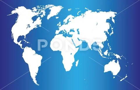 Vector silhouette of the world map Illustration #107843356