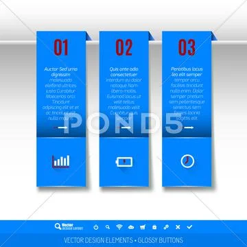 Vector tabs as design elements for business layouts.: Royalty Free ...