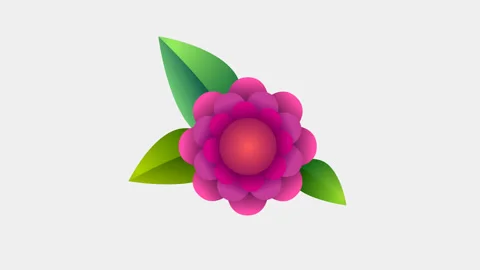 Vector vector animated flower blooms and... | Stock Video | Pond5