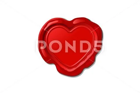 Vector wax seal stamp shape: Graphic #101973493