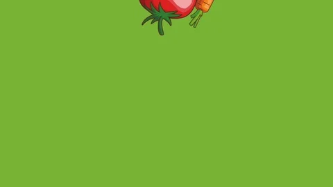 Vegetables falling background HD animati... | Stock Video | Pond5
