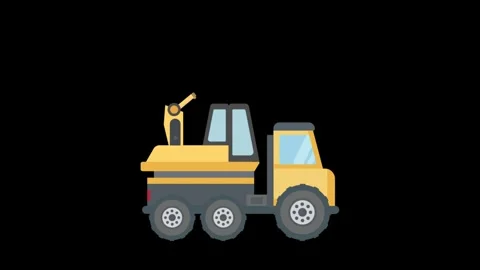 vehicle icons pack cartoon animation iso... | Stock Video | Pond5