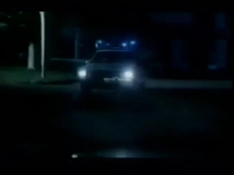 Vehicle obstructing police car at night | Stock Video | Pond5