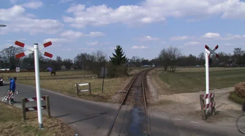 Rural Train Intersection Stock Video Footage | Royalty Free Rural Train ...