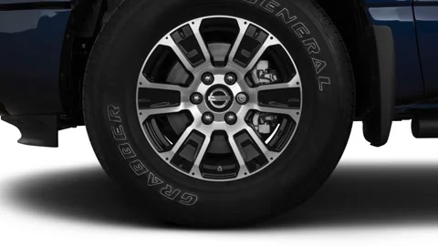 Vehicle wheel close up side view Deep Bl... | Stock Video | Pond5