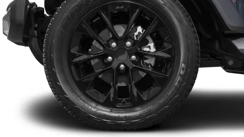 Vehicle wheel close up side view Granite... | Stock Video | Pond5