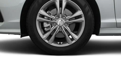 Vehicle wheel close up side view Symphon... | Stock Video | Pond5