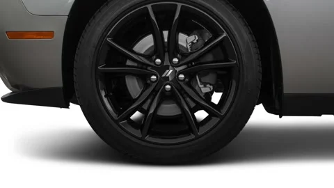 Vehicle wheel close up side view Billet ... | Stock Video | Pond5
