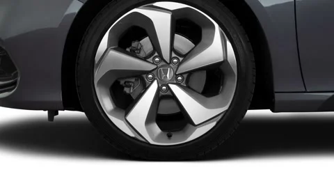 Vehicle wheel close up side view Modern ... | Stock Video | Pond5