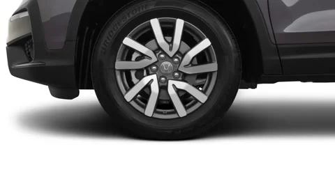 Vehicle wheel close up side view Modern ... | Stock Video | Pond5