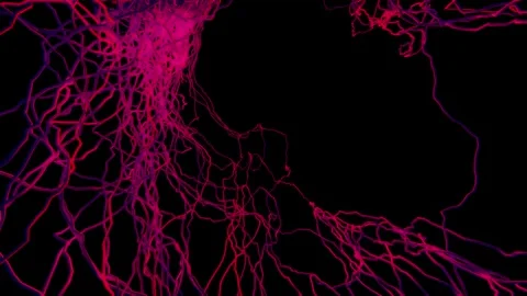 Veins creation process background | Stock Video | Pond5