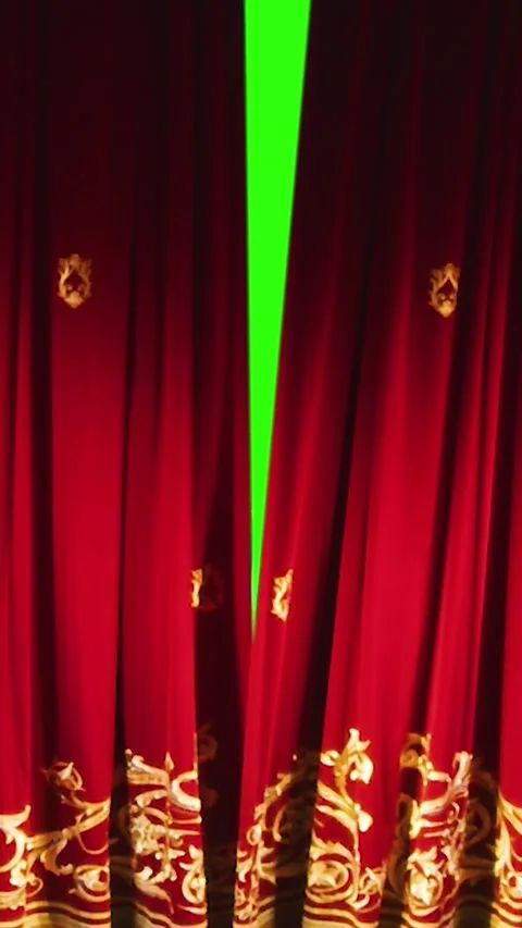 Velvet Cloth Stage silk red Curtain Open... | Stock Video | Pond5