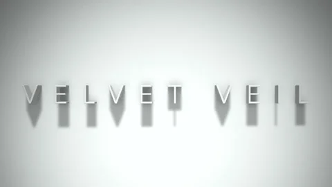 Velvet veil 3D title animation text with... | Stock Video | Pond5