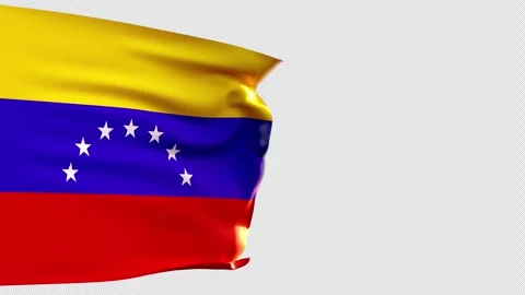 Venezuela flag, transparent background, ... | Stock Video | Pond5