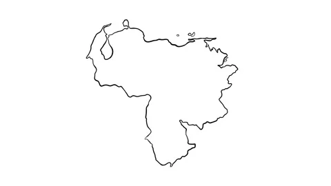 Venezuela - Hand-Drawn Map Animation | Stock Video | Pond5