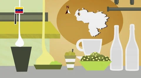 Venezuela - Vector Menu - Restaurant - F... | Stock Video | Pond5