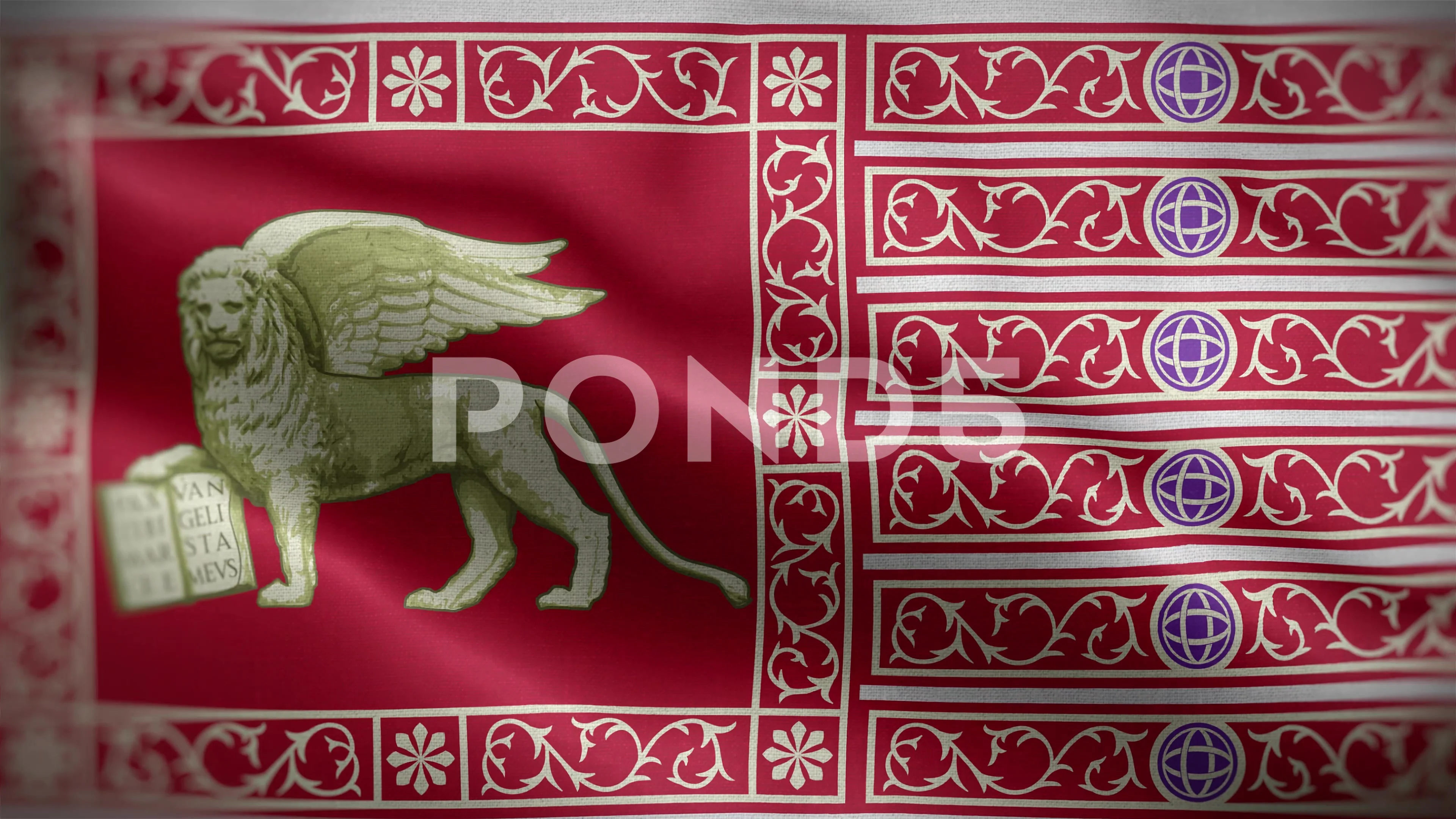 Flag Venice Italy Venice, Flag Of The City And Municipality, Veneto,