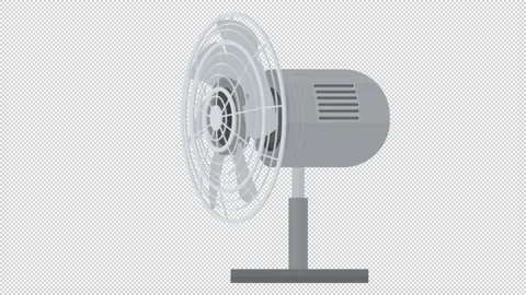 Ventilation fan. Animation of an electri... | Stock Video | Pond5