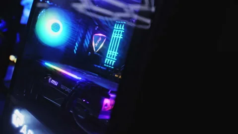 Ventilation in unit of computer for cool... | Stock Video | Pond5