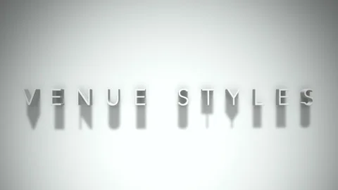 venue styles 3D title animation white te... | Stock Video | Pond5