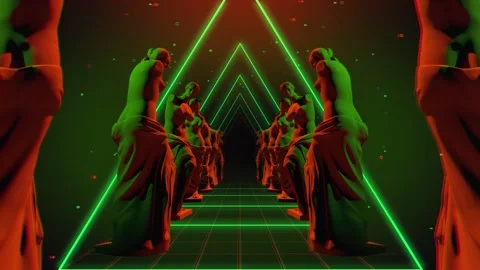 Venus de milo animated statues spinning ... | Stock Video | Pond5