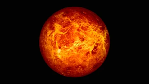 venus planet rotation or spinning | Stock Video | Pond5