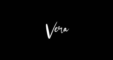 Vera Female Name in Elegant Cursive Text... | Stock Video | Pond5
