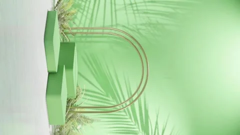 Versatile 3d rendering. green steps, bac... | Stock Video | Pond5
