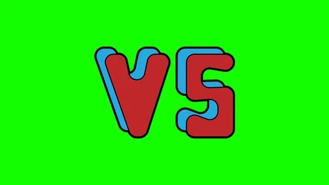 versus animation green screen. 2D flat s... | Stock Video | Pond5