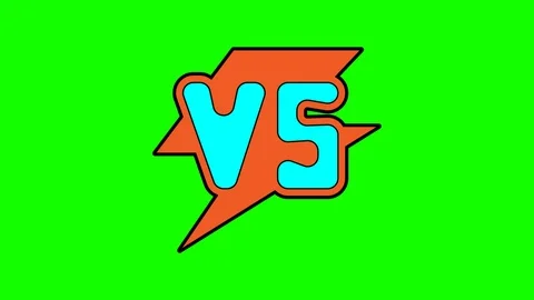versus animation green screen. 2D flat s... | Stock Video | Pond5