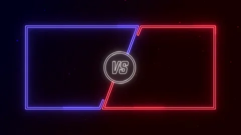 Versus Battle Animation In Neon Style. F... | Stock Video | Pond5