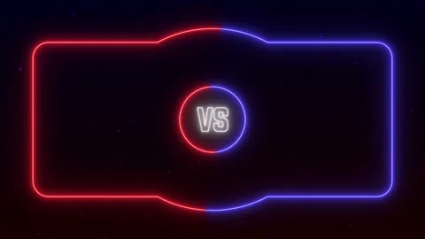 Versus Battle Animation In Neon Style. F... | Stock Video | Pond5
