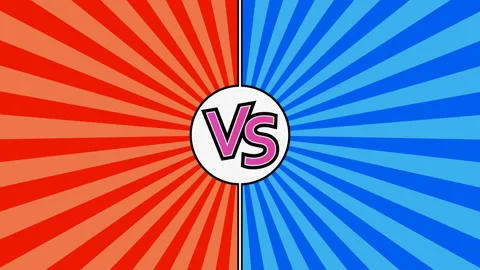 Versus comic style battle animation, vs ... | Stock Video | Pond5
