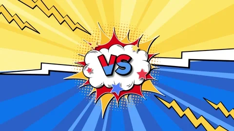 Versus Comic Text and Layout Background ... | Stock Video | Pond5