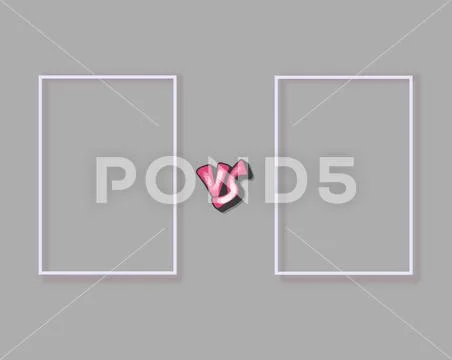 Versus screen. Vs symbol with divider. Confrontation background with ...