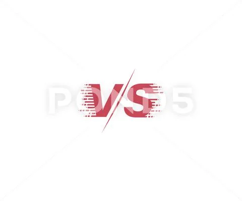 Versus style illustration. VS symbol. Battle headline template. Flat ...