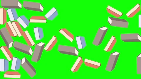Books Falling Animation Stock Videos – Royalty-Free HD & 4K Videos