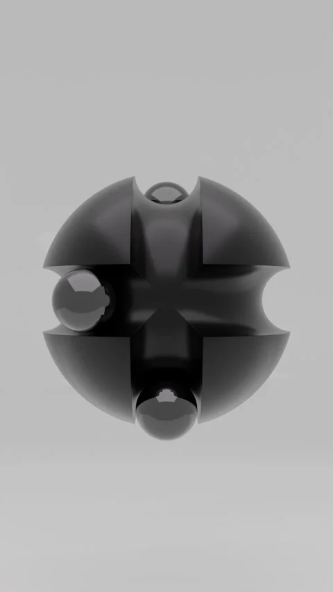 Vertical 3D render of abstract loopable ... | Stock Video | Pond5