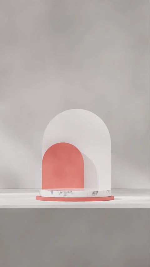 Vertical 3D render template background o... | Stock Video | Pond5